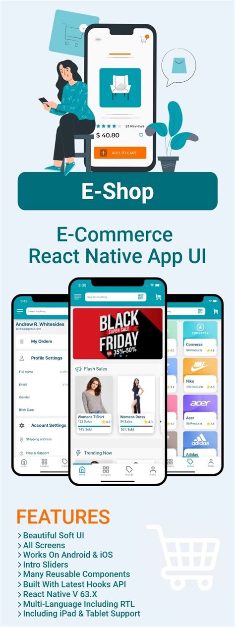 Eshop Ecommerce React Native App Ui Template Codemarket