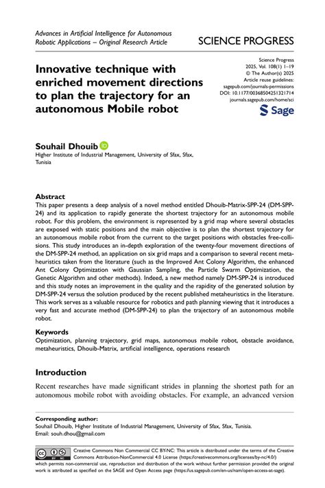 Pdf Innovative Technique With Enriched Movement Directions To Plan