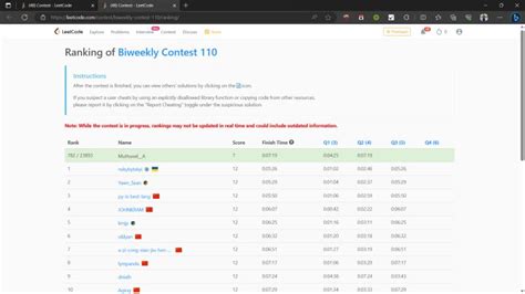 Muthuvel A On Linkedin Leetcodecontest Codingchallenge Liveranking