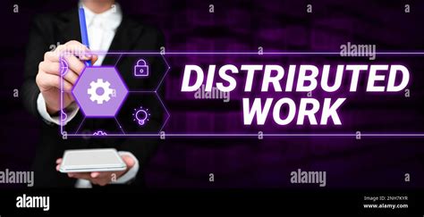 Sign Displaying Distributed Work Word For Practiced By Enterprises Using Network Facilities