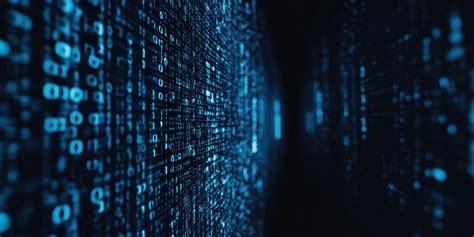 Blue Digital Binary Background Data Free Photo Rawpixel