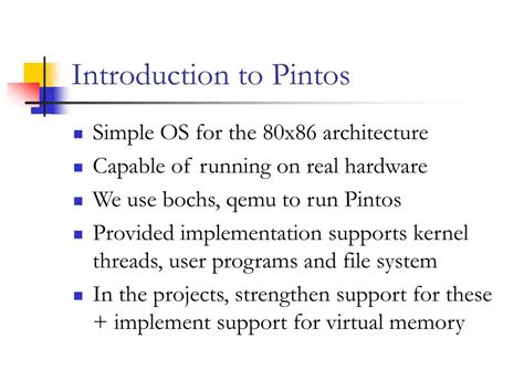 Ppt Pintos Threads Project Powerpoint Presentation Free Download Id5757090