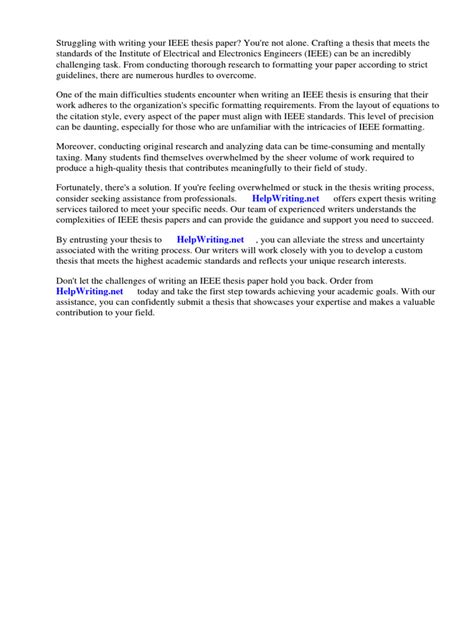 Ieee Thesis Papers Pdf
