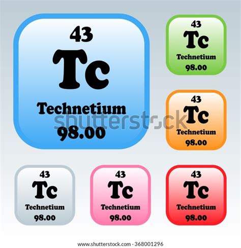 Periodic Table Elements Technetium Stock Vector Royalty Free 368001296 Shutterstock