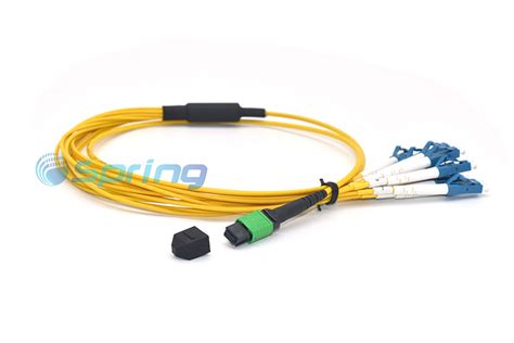 12core Mpo Mtp Apc To Lcupc Sx Sm Fiber Optical Breakout Patch Cord Spring Optical