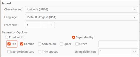 Libreoffice Is Saving Csv Files With Tabs As Separators Super User