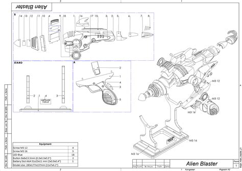 Fallout Alien Blaster 3d Model By Makerlab