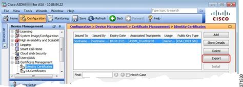 Install An Identity Certificate For ASDM Cisco