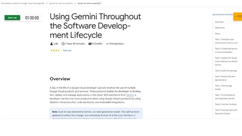 Qwiklabs Using Gemini Throughout The Software Development Lifecycle Youtube