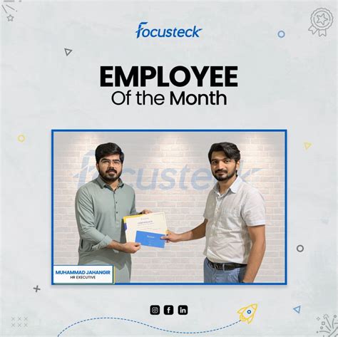 Muhammad Jahangir On Linkedin Employeeofthemonth Recognition Dedication Focusteck