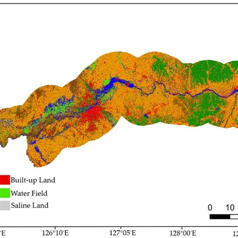 Spatial Transfer Map Of Land Use Types In The Buffer Zone Of The River