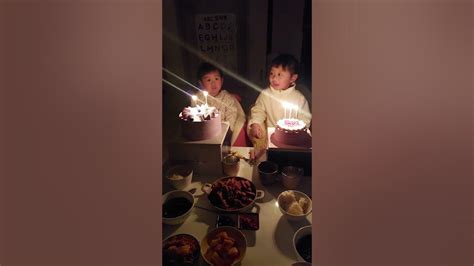 엄마는2월8일 첫째 지유는2월9일 지안이는 2월8일 우린 2월이 축제임 ️ 할미 할비 모셔놓고 가족끼리파티 ️세돌 두돌 축하해 우리딸들 ️ Youtube