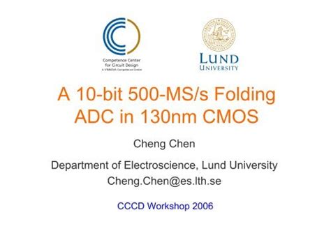 A 10 Bit 500 Mss Folding Adc In 130nm Cmos