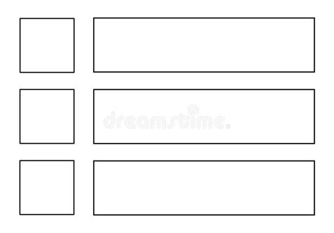 Blank Storyboard Or Planning Grid Template With Rectangular Cells Ideal For Project
