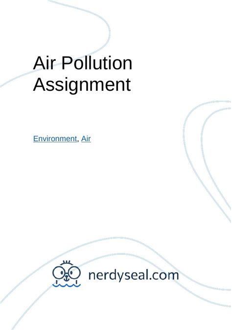 Air Pollution Assignment 1102 Words Nerdyseal