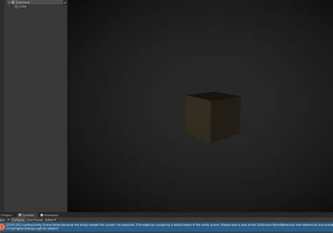 Loading Entity Scene Failed 20202 Netcode Unity Engine Unity