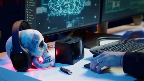 hacker uploading script on ssd that can launch ddos attacks on any website cybercriminal