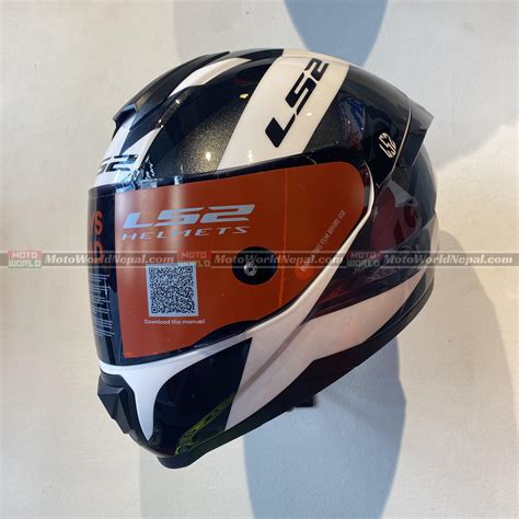 Ls2 Flash Ff802 White Dimmit Full Face Motorcycle Helmet Moto World Nepal