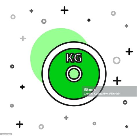 채워진 개요 흰색 배경에 격리된 무게 플레이트 아이콘 보디 빌딩 스포츠 운동 운동 및 피트니스를위한 장비 벡터 가득 찬에 대한 스톡 벡터 아트 및 기타 이미지 Istock