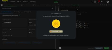 Rushabh Goswami On Linkedin Day23 Codingchallenge Geeksforgeeks