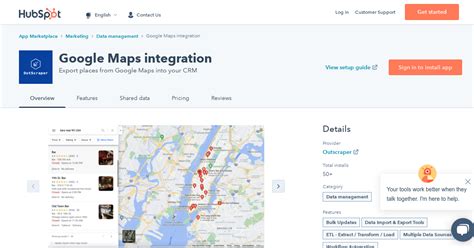 Google Maps Integration HubSpot Integration Connect Them Today