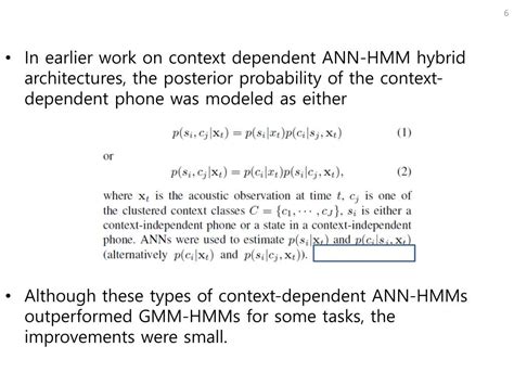 PPT Context Dependent Pre Trained Deep Neural Networks For Large Vocabulary Speech Recognition