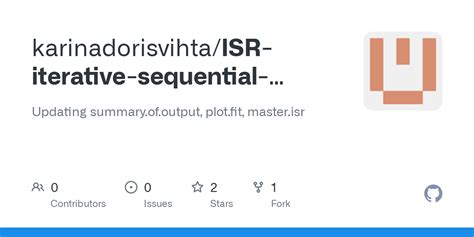 Github Karinadorisvihta Isr Iterative Sequential Regression