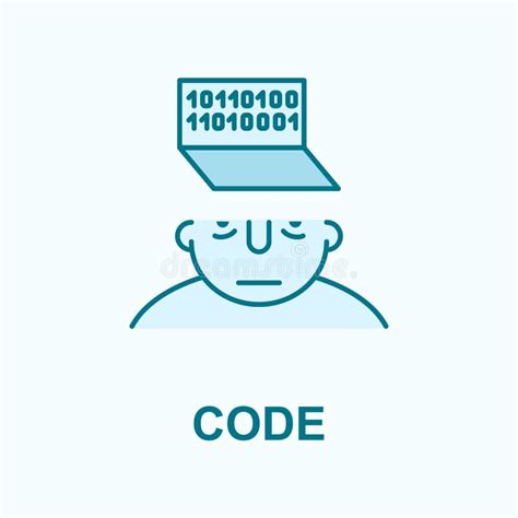 Mind Coding Glyphs Icon Stock Illustration Illustration Of Design 115441422