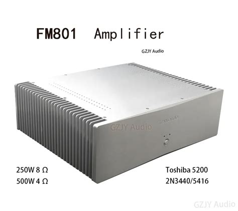 FM801-Circuit-250W-2-Dual-Channel-Pure-Post-Power-Amplifier-Gold-Sealed ...