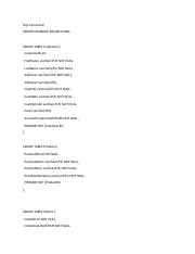 Building A Database Unit 3 SQL Command Docx SQL Command CREATE DATABASE RetailStoreDB CREATE