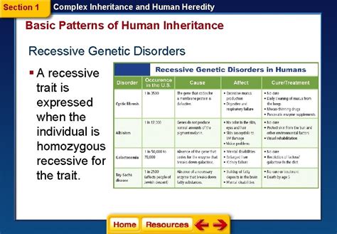 Complex Inheritance And Human Heredity Section Basic