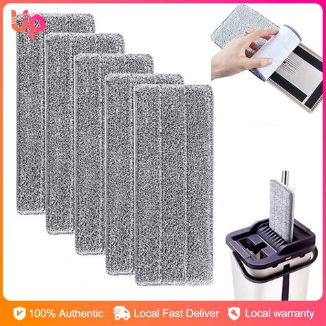 Flat Mop Refill Mop Head Replacement Washable Microfiber Mop Cloth Replacement Mop Pad For Home