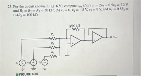 Solved For The Circuit Shown In Fig Compute Vout Chegg