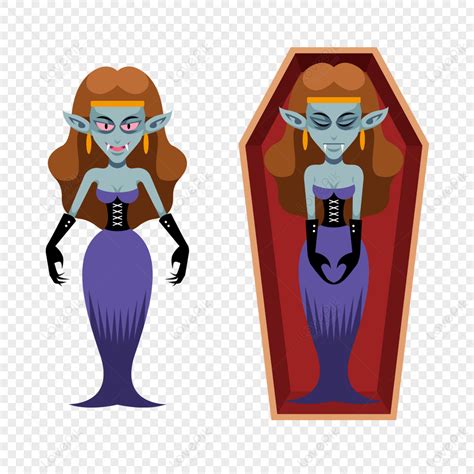 만화 일러스트 손으로 그린 무서운 뱀파이어 여왕복장지옥 같은 Png 일러스트 무료 다운로드 Lovepik