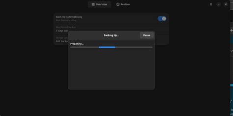 Backup Via Ssh Stuck At Preparing Applications Gnome Discourse
