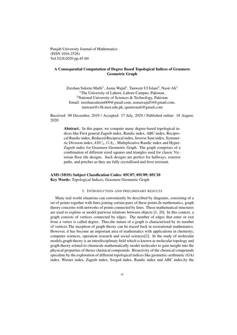 Pdf A Consequential Computation Of Degree Based Topological Indices