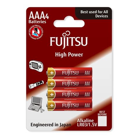 Fujitsu Alkaline High AAA4 LR03(4B)FH – IQ Energy