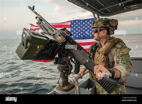 Djibouti 9th Aug 2022 Us Navy Boatswains Mate 1st Class Jordan