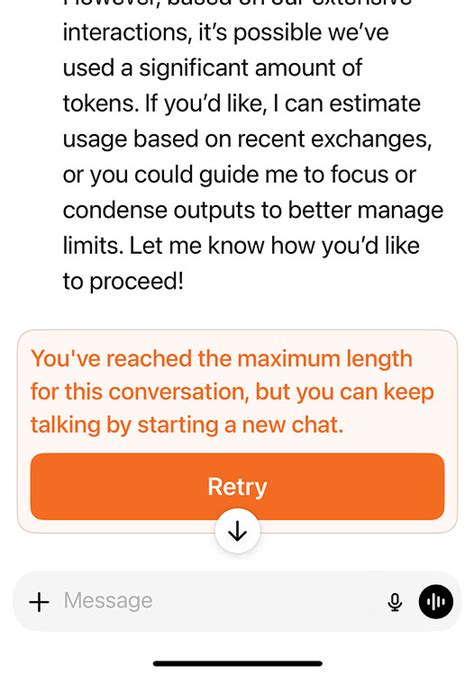 Issue With Conversation Duration Limit Chatgpt Openai Developer Community