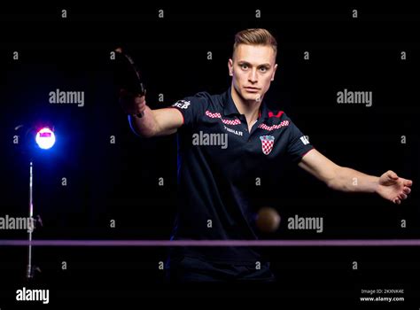 Croatian Table Tennis Team Member Filip Zeljko With The Croatian