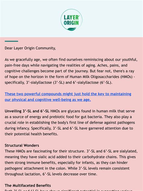 Layer Origin Nutrition What Are 3 Sialyllactose 3sl And 6