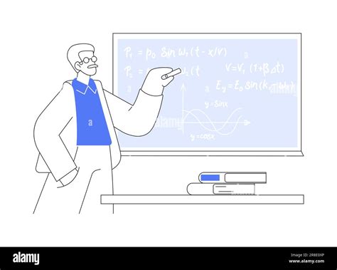 Teaching Physics Abstract Concept Vector Illustration Stock Vector