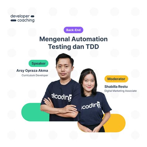 Devcoach 136 Back End Mengenal Automation Testing Dan Tdd Dicoding Indonesia