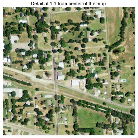 Aerial Photography Map Of Ector Tx Texas