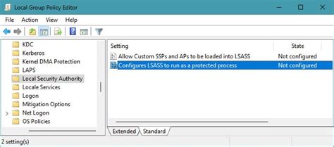 How To Fix Missing Local Security Authority Option