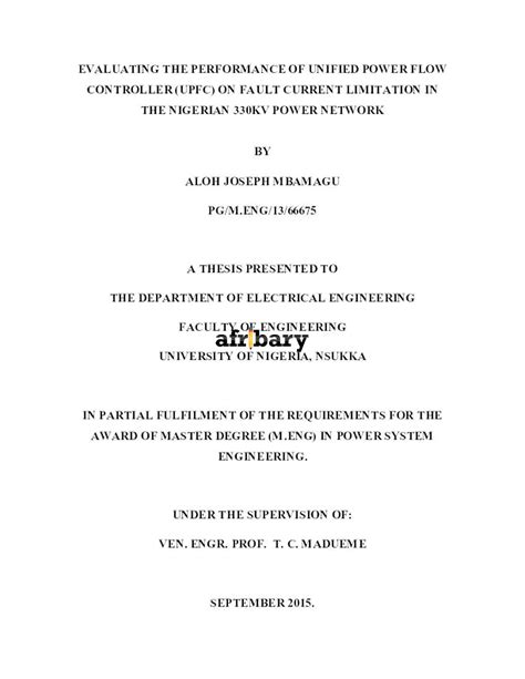 Evaluating The Performance Of The Unified Power Flow Controller Upfc On Fault Current