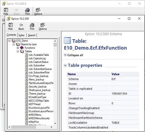 Haso Keric On Linkedin The Epicor 10 2 400 And 10 2 500 Schema Chm Have Been Created And Are…