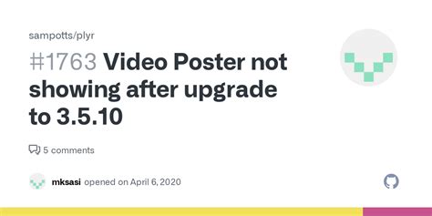 Video Poster Not Showing After Upgrade To 3510 · Issue 1763