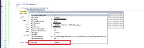 C Identity Why Is Userroles Empty Stack Overflow