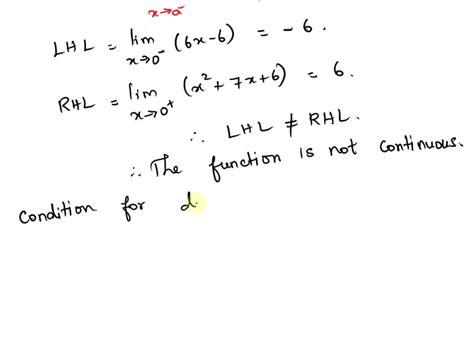 Solved Determine If The Piecewise Defined Function Is Differentiable